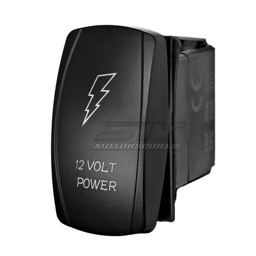 12 VOLT POWER Laser Rocker Switch - STV Motorsports Las Vegas