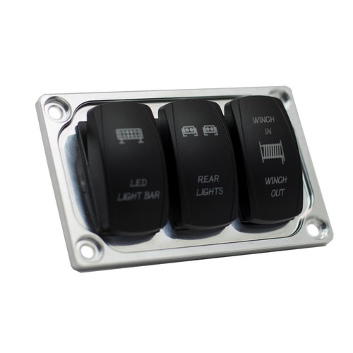 Universal Switch Dash Panel with 3 Rocker Switch Slots - STV ...