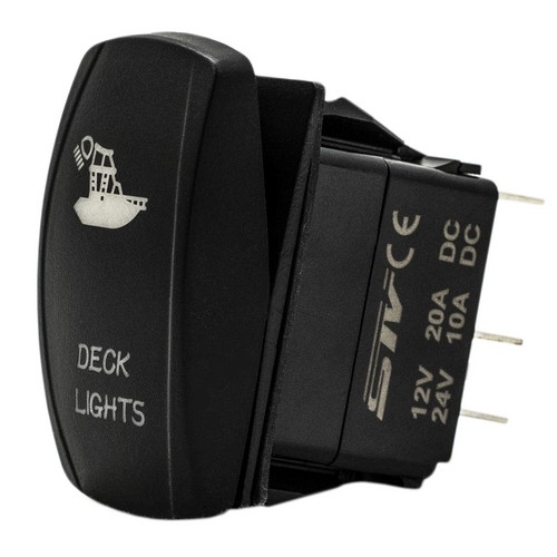 DECK LIGHTS Laser Rocker Switch - STV Motorsports Las Vegas